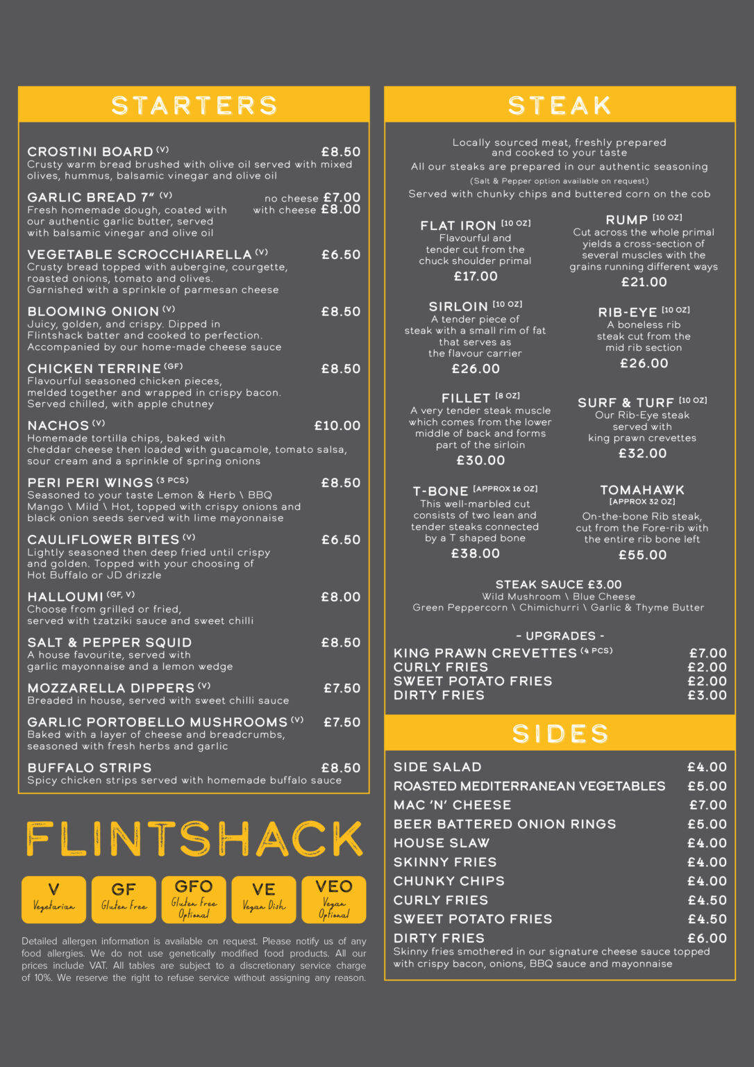 Menu – Flintshack