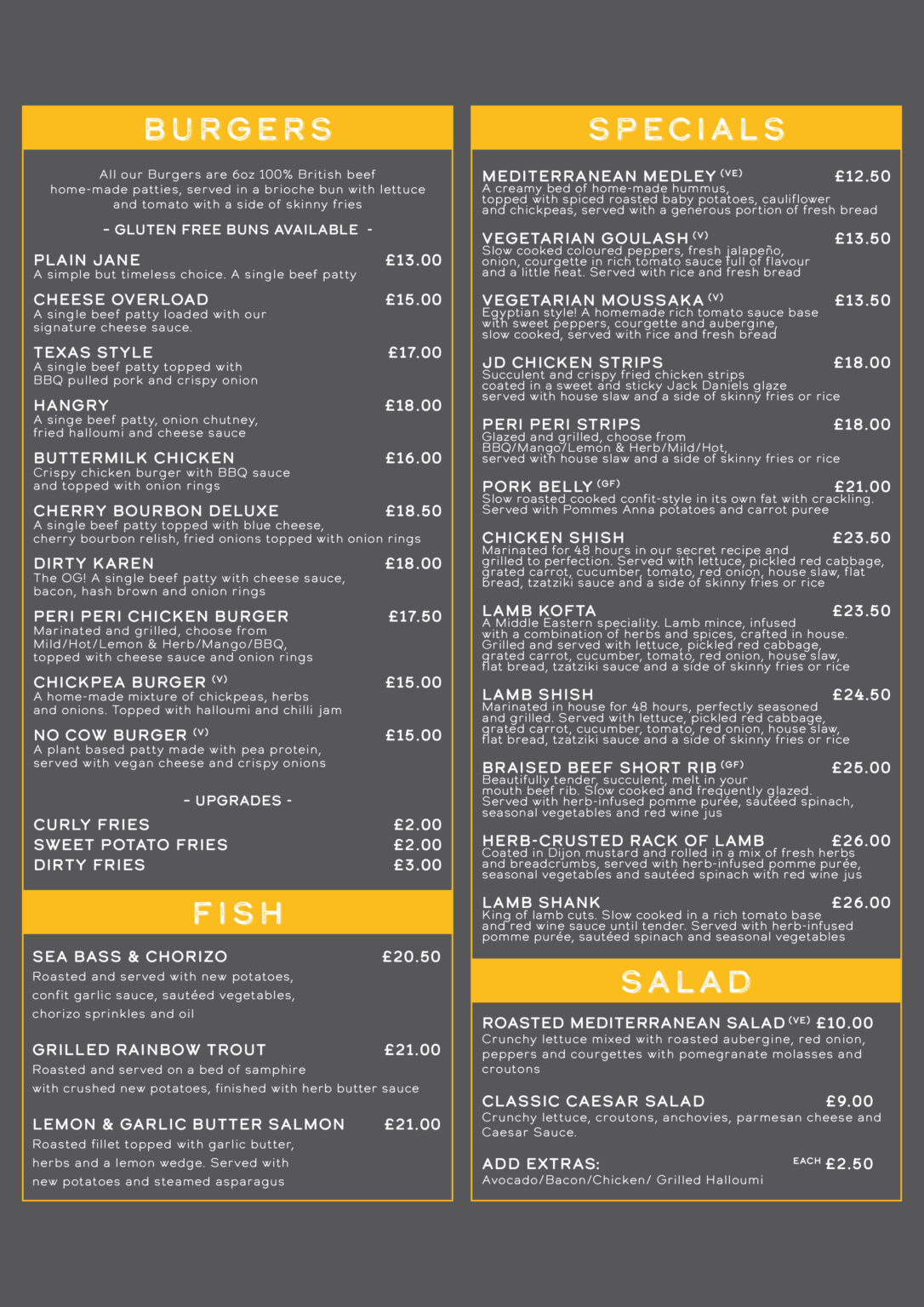 Menu – Flintshack